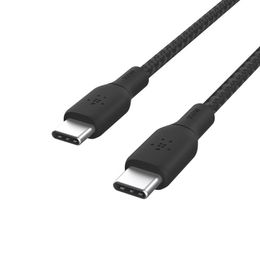 Belkin USB-Kabel &raquo;BOOST CHARGE USB-C/USB-C Kabel, bis 100 W, 3m&laquo; USB Typ C 300 cm Schwarz USB-C auf USB-C Anschluss