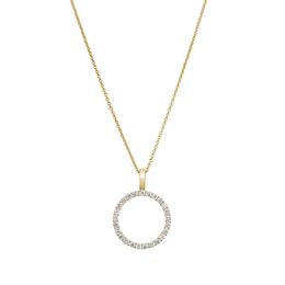 Lyomi Herren LYOMI Kette mit Anh&auml;nger &raquo;585/- Gelbgold 25 synth. Diam. 0,68ct.&laquo;