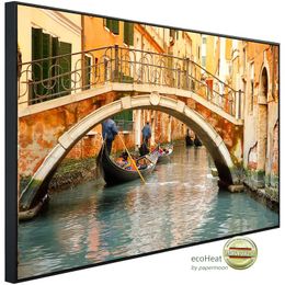 papermoon Infrarotheizung &raquo;Venedig&laquo; sehr angenehme Strahlungsw&auml;rme Kunstmotiv im Aluminiumrahmen