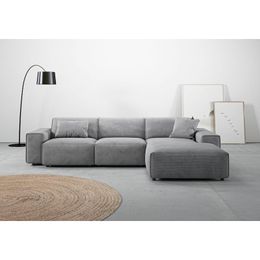 Home Affaire Ecksofa &raquo;Glimminge auch in Breitcord, Feincord, Boucl&eacute; + Easy care-Bezug&laquo; L-Form, Breite 294, Zierkissen grau 12% Polyaxryl, 88% 