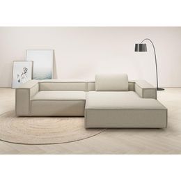 Home Affaire Ecksofa &raquo;Watertown, modernes XXL L-Form, 306 cm breit&laquo; Gro&szlig;z&uuml;giges Lounge-Sofa mit viel Platz f&uuml;r die Familie beige 96% Polyester, 4% 