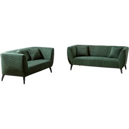 Home Affaire Polstergarnitur &raquo;Colori&laquo; Set, 3-Sitzer und 2-Sitzer, 2 Stk. tlg. auch als Loveseat erh&auml;ltlich gr&uuml;n 100% Polyester