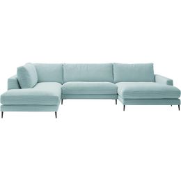 Home Affaire Wohnlandschaft &raquo;Downtown XXL B/T/H: 341/223/84 cm Loungem&ouml;bel zum Relaxen&laquo; weicher Sitzkomfort, Cord-Bezug, weicher Sitzkomfort U-Form 