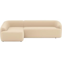 Home Affaire Ecksofa &raquo;Nergal, organisches Design, Breite 296cm, L-Form&laquo; Modernes Design, schlichte Optik, stilvoller Blickfang im Wohnzimmer creme