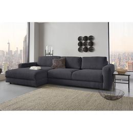 Home Affaire Ecksofa &raquo;Bloomfield, elegant, viel Platz, Mega Couch, Breite 303cm, L-Form&laquo; extra tiefe Sitzfl&auml;che, wahlweise mit Sitztiefenverstellung 