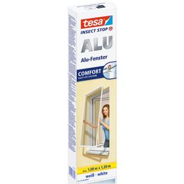 Tesa Insektenschutz-Fensterrahmen »Insect Stop ALU Comfort Fliegengitter für Fenster - 1, 0 x 1, 2 m« Packung, Fliegennetz, Aluminiumrahmen, 1 Stk....