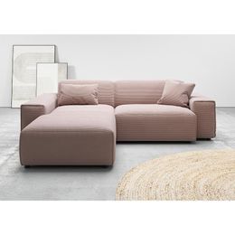 Home Affaire Ecksofa &raquo;Glimminge L-Form auch in Breitcord, Feincord + Easy care-Bezug,&laquo; Breite 234, Zierkissen rosa 12% Polyacryl, 88% Polyester