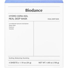 BIODANCE Tuchmaske »Hydro Cera-Nol Real Deep Mask 4er Pack« transparent