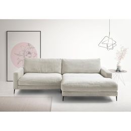 Home Affaire Ecksofa &raquo;Downtown, B/T/H: 272/190/84 cm L-Form&laquo; weicher Sitzkomfort auch in Cord und Boucl&eacute;, incl. Zierkissen grau 88% Polyester, 12% 