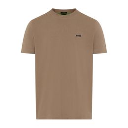 BOSS Green Rundhalsshirt »Tee« Light/Pastel Green336 M M Kurzarm für angenehmen Tragekomfort