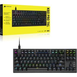 Corsair Gaming-Tastatur &raquo;K60 PRO TKL RGB Optical-Mechanical&laquo; () schwarz Abnehmbares USB-Type-C-Kabel: Das abnehmbare USB Type-C-Kabel erm&ouml;glicht...
