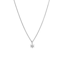 Lyomi Herren LYOMI Kette mit Anh&auml;nger &raquo;585/- Wei&szlig;gold 7 synth. Diam.0,13ct.&laquo;