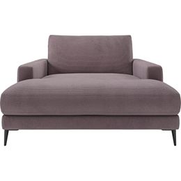 Home Affaire Chaiselongue &raquo;Downtown Loungem&ouml;bel zum Relaxen, B/T/H: 132/170/84 cm&laquo; auch in Boucl&eacute;, Cord und Easy care - leicht mir Wasser zu reinigen 