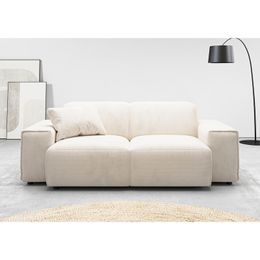 Home Affaire 2-Sitzer &raquo;Glimminge auch in Breitcord + Feincord + Easy care-Bezug&laquo; besondere Kedern&auml;hte,, Zierkissen wei&szlig; 95% Polyester, 5% Nylon