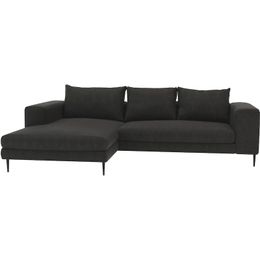 Home Affaire Ecksofa &raquo;Aurora, L-Form, mit extra breiter Recamiere, 324 x 170 cm (BxT)&laquo; Designsofa mit tollem Sitzkomfort, extra hohe Metallf&uuml;&szlig;e 