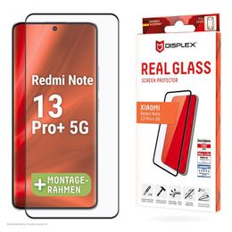 Displex Displayschutzglas &raquo;Real Glass 3D&laquo; f&uuml;r Xiaomi Redmi Note 13 Pro+ 5G 1 Stk. tlg. Bildschirmschutz, Displayschutzfolie, Einfach anbringen,...