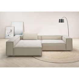 Home Affaire Ecksofa &raquo;Watertown, moderne XXL L-Form, 306 cm breit&laquo; Komfortabel mit tiefer Sitzfl&auml;che &ndash; ideal f&uuml;r gro&szlig;e Wohnr&auml;ume beige 94% Polyester, 