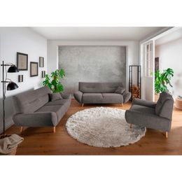 Home Affaire Polstergarnitur &raquo;Drago elegant und zeitlos, komfortabel, moderne Formensprache&laquo; Set, 3-Sitzer, 2-Sitzer und Sessel, 3 Stk. tlg. Set 3-2-1