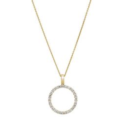 Lyomi Herren LYOMI Kette mit Anh&auml;nger &raquo;585/- Gelbgold 25 synth. Diam. 0,94ct.&laquo;