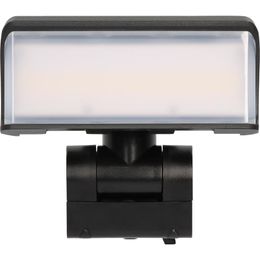 Fa.Brennenstuhl LED Wandstrahler &raquo;WS 2050 S&laquo; LED-Modul Warmwei&szlig; warmwei&szlig;e Lichtfarbe, Strahlerkopf horizontal und vertikal schwenkbar schwarz Einfache Wandmontage und