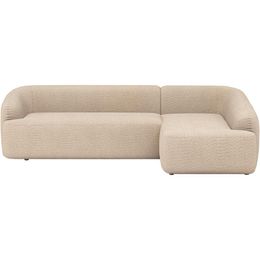 Home Affaire Ecksofa »Nergal, organisches Design, Breite 296cm, L-Form« Modernes Design, schlichte Optik, stilvoller Blickfang im Wohnzimmer taupe