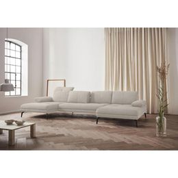 Home Affaire Wohnlandschaft &raquo;Stenlille Multifunktions-Sofa, U-Form&laquo; incl. Sitztiefen-, Kopfteil- und Armteilverstellung beige Struktur weich (100% 