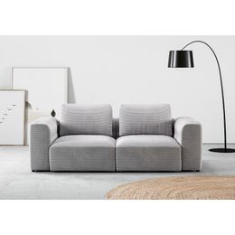 Home Affaire 2-Sitzer &raquo;Cushid&laquo; Modulsofa, bestehend aus 2 Teilen, Breite 218 cm grau 88% Polyester, 12% Polyacryl