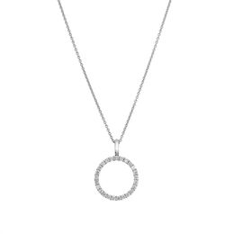 Lyomi Herren LYOMI Kette mit Anh&auml;nger &raquo;585/- Wei&szlig;gold 25 synth. Diam. 0,51ct.&laquo;
