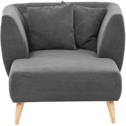 Home Affaire Loveseat &raquo;Colori&laquo; grau 100% Polyester