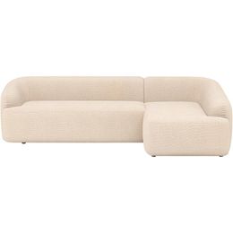 Home Affaire Ecksofa &raquo;Nergal, organisches Design, Breite 296cm, L-Form&laquo; Modernes Design, schlichte Optik, stilvoller Blickfang im Wohnzimmer creme