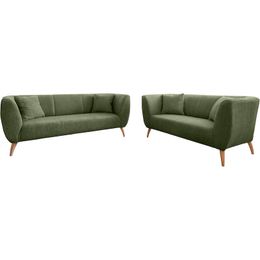 Home Affaire Polstergarnitur &raquo;Colori&laquo; Set, 3-Sitzer und 2-Sitzer, 2 Stk. tlg. auch als Loveseat erh&auml;ltlich gr&uuml;n 100% Polyester