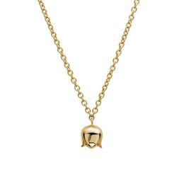 LYOMI Kette mit Anh&auml;nger &raquo;585/- Gelbgold Bl&uuml;te synth. Diam 0, 25ct.&laquo; gelb 42,0 Elegantes Collier aus 585/- Gelbgold