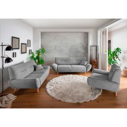 Home Affaire Polstergarnitur &raquo;Drago elegant und zeitlos, komfortabel, moderne Formensprache&laquo; Set, 3-Sitzer, 2-Sitzer und Sessel, 3 Stk. tlg. Set 3-2-1