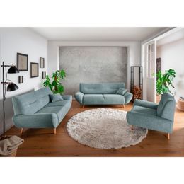 Home Affaire Polstergarnitur &raquo;Drago elegant und zeitlos, komfortabel, moderne Formensprache&laquo; Set, 3-Sitzer, 2-Sitzer und Sessel, 3 Stk. tlg. als 