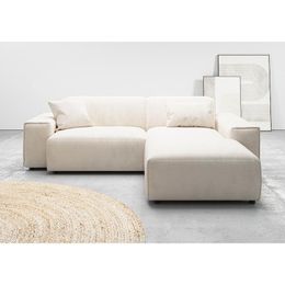Home Affaire Ecksofa &raquo;Glimminge L-Form auch in Breitcord, Feincord + Easy care-Bezug,&laquo; Breite 234, Zierkissen wei&szlig; 95% Polyester, 5% Nylon