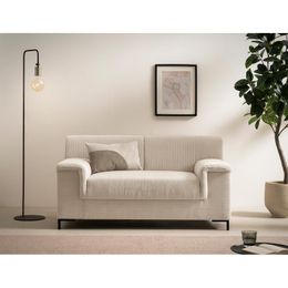 Home Affaire 1,5-Sitzer &raquo;Jamie 2 B/T/H: 144/81/76 cm, auch in Cord&laquo; zeitlos, modern, mit komfortablem Federkern beige 100% Polyester