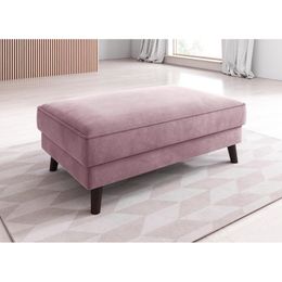 Home Affaire Hocker &raquo;Laurentia&laquo; rosa Luxus-Microfaser (100% Polyester);Samt (100% Polyester)