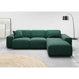 Home Affaire Ecksofa &raquo;Glimminge L-Form auch in Breitcord, Feincord + Easy care-Bezug,&laquo; Breite 264, Zierkissen gr&uuml;n 95% Polyester, 5% Nylon