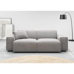 Home Affaire 2,5-Sitzer &raquo;Glimminge auch in Breitcord, Feincord + Easy care-Bezug&laquo; besondere Kedern&auml;hte, Zierkissen grau 12% Polyaxryl, 88% Polyester