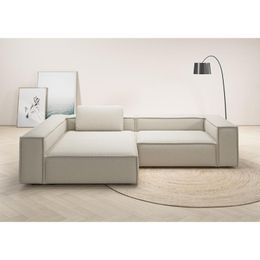 Home Affaire Ecksofa &raquo;Watertown, moderne XXL L-Form, 306 cm breit&laquo; Komfortabel mit tiefer Sitzfl&auml;che &ndash; ideal f&uuml;r gro&szlig;e Wohnr&auml;ume beige 96% Polyester, 
