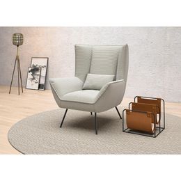 Home Affaire Sessel &raquo;Kilrea Relaxsessel, Ohrensessel&laquo; Extra hohe R&uuml;ckenlehne grau 88% Polyester, 12% Polyacryl