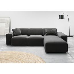 Home Affaire Ecksofa &raquo;Glimminge L-Form auch in Breitcord, Feincord + Easy care-Bezug,&laquo; Breite 264, Zierkissen grau 95% Polyester, 5% Nylon