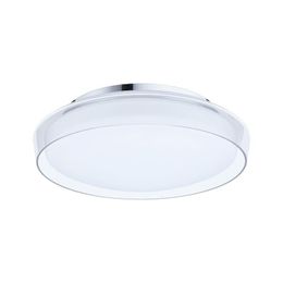 Paulmann LED Deckenleuchte &raquo;Selection Bathroom Luena IP44, 3000K Chrom 230V Glas/Metall&laquo; Warmwei&szlig; transparent/chromfarben
