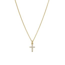 Lyomi Herren LYOMI Kette mit Anh&auml;nger &raquo;585/- Gelbgold 11 synth. Diam 0,09ct.&laquo;