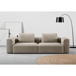 Home Affaire 2,5-Sitzer &raquo;Cushid&laquo; Modulsofa, bestehend aus 2 Teilen, Breite 268 cm beige 95% Polyester, 5% Nylon