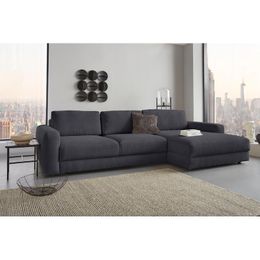 Home Affaire Ecksofa &raquo;Bloomfield, elegant, viel Platz, Mega Couch, Breite 303cm, L-Form&laquo; extra tiefe Sitzfl&auml;che, wahlweise mit Sitztiefenverstellung 