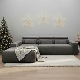 DOMO collection Ecksofa &raquo;Brandon gro&szlig;e Ausf&uuml;hrung B/T/H: 289/177/80 cm, auch in Leder und Cord&laquo; mit Sitztiefenverstellung, Cord, grau grau