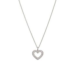 Lyomi Herren LYOMI Kette mit Anh&auml;nger &raquo;585/- Wei&szlig;gold 22 synth. Diam. 0,18ct&laquo;