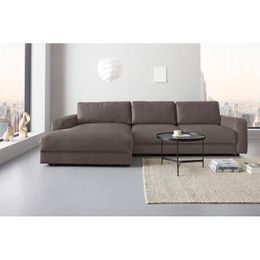 Home Affaire Ecksofa &raquo;Bloomfield, elegant, viel Platz, Mega Couch, Breite 303cm, L-Form&laquo; extra tiefe Sitzfl&auml;che, wahlweise mit Sitztiefenverstellung 