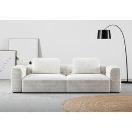 Home Affaire 2,5-Sitzer &raquo;Cushid&laquo; Modulsofa, bestehend aus 2 Teilen, Breite 268 cm wei&szlig; 88% Polyester, 12% Polyacryl